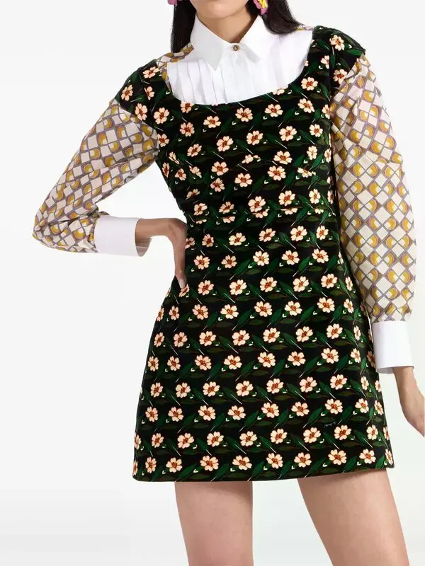 La DoubleJ Arabesque Mini Dress - Black