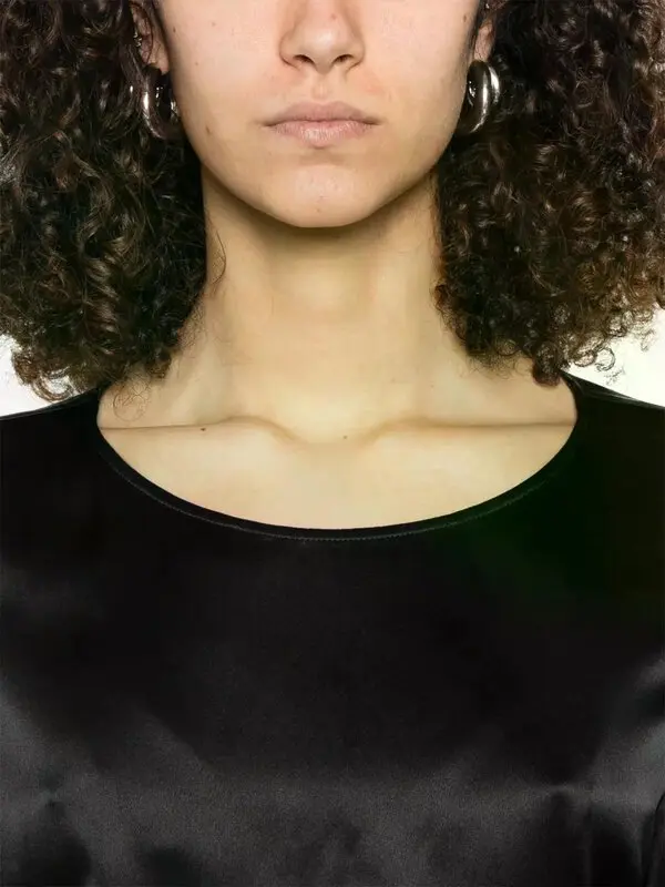 Max Mara Dida Short Sleeve Blouse - Black