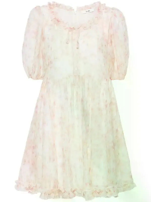 B+AB Tie-dye Plissé Minidress - Pink