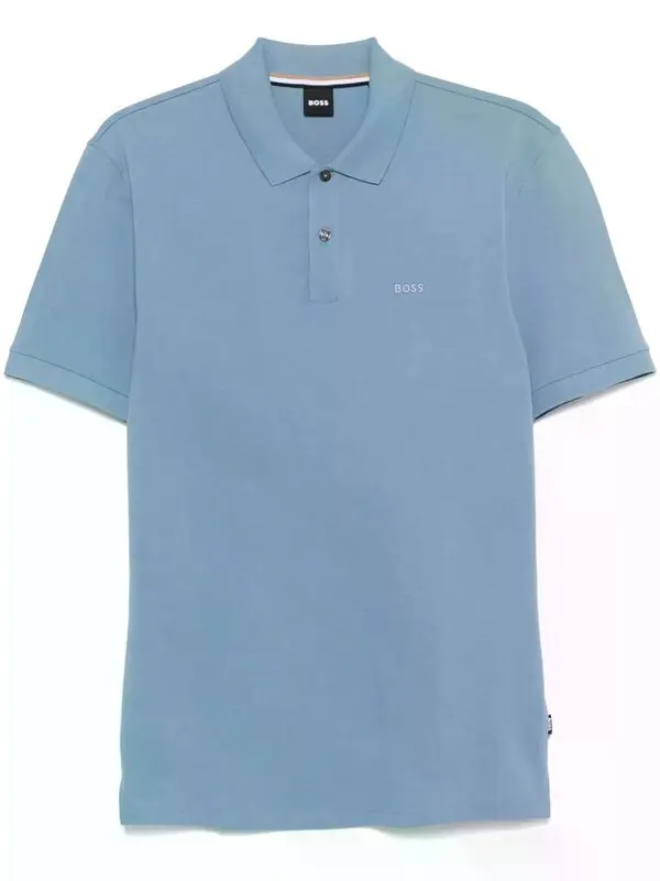 BOSS Logo-embroidered Polo Shirt