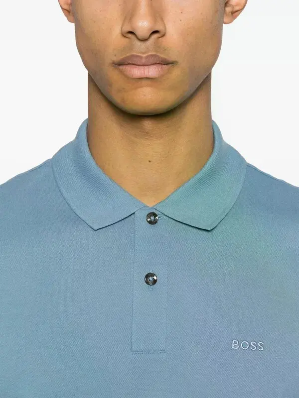 BOSS Logo-embroidered Polo Shirt