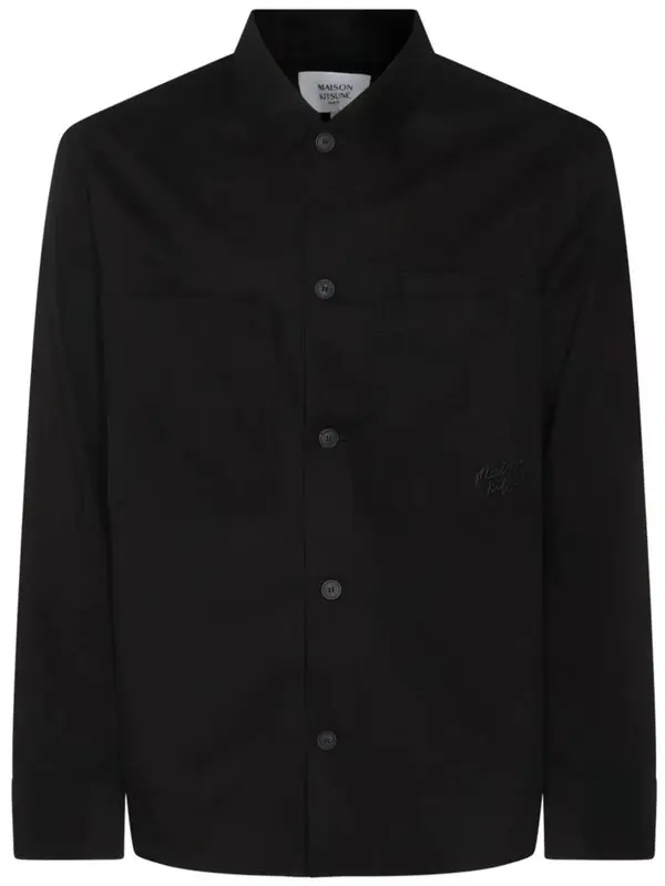 Maison Kitsuné Logo-print Shirt Jacket
