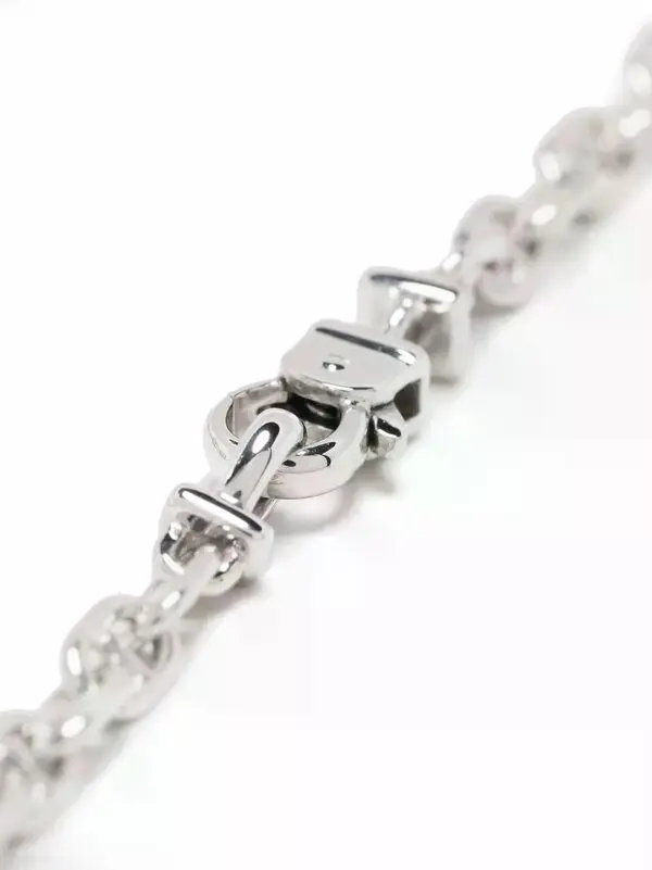 Tom Wood Sterling Cable Link Chain Bracelet With Lock Clasp