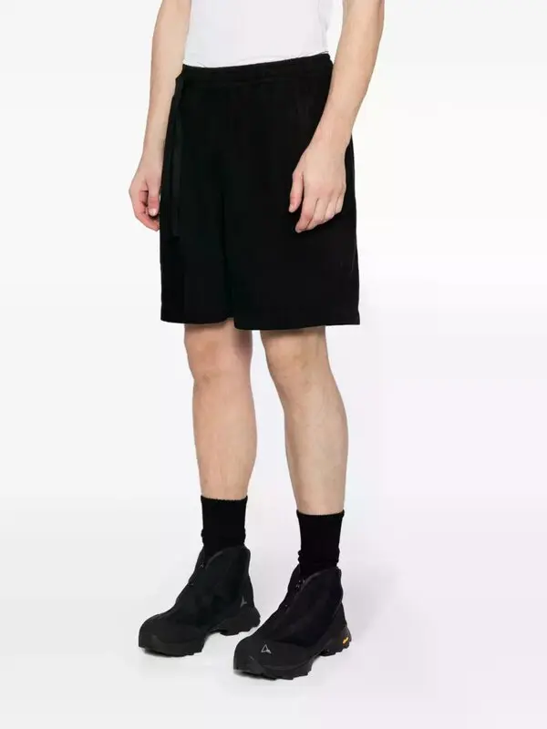 MAHARISHI Off-centre Drawstring Shorts - Black