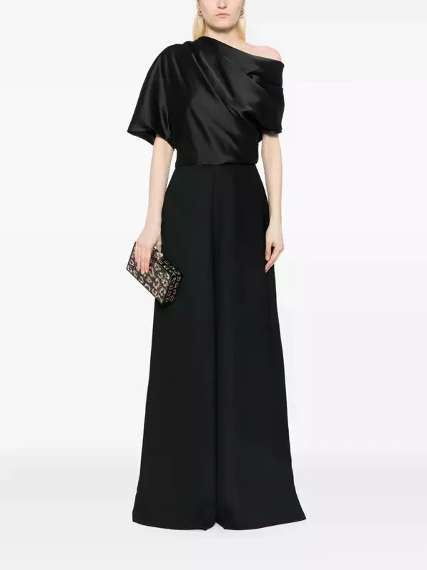 Amsale The Slouch Jumpsuit - Black