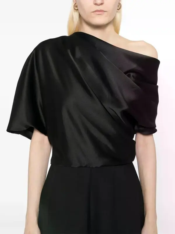Amsale The Slouch Jumpsuit - Black
