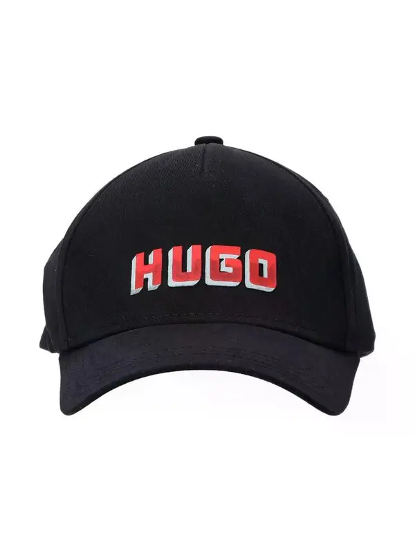 Hugo Logo-print Baseball Cap - Black