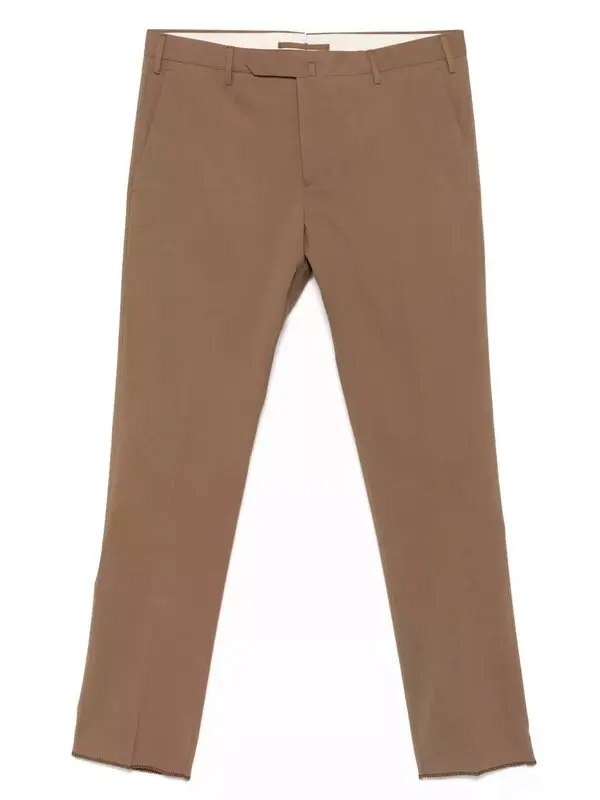 DELL'OGLIO Tapered Trousers - Brown