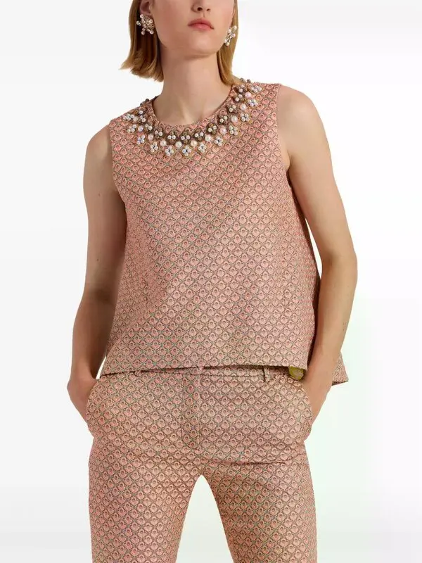 La DoubleJ La Scala Embroidered Top