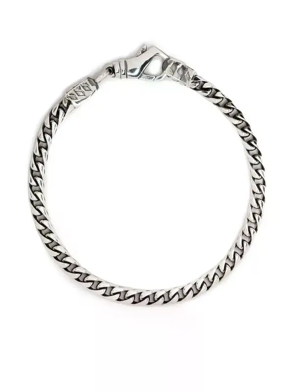 Emanuele Bicocchi Square Box Chain Bracelet - Silver