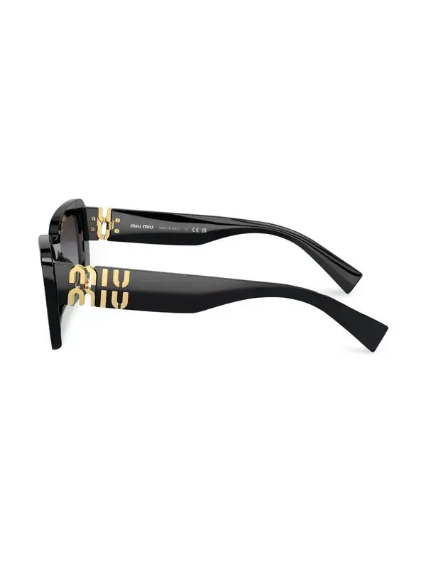 Miu Miu Logo-plaque Square-frame Sunglasses