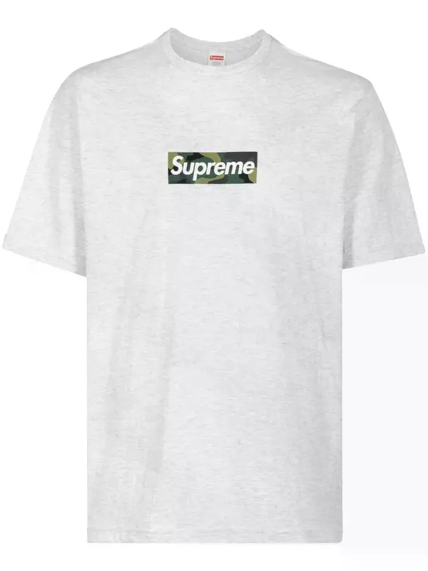 Supreme Box Logo Cotton T-shirt - Grey
