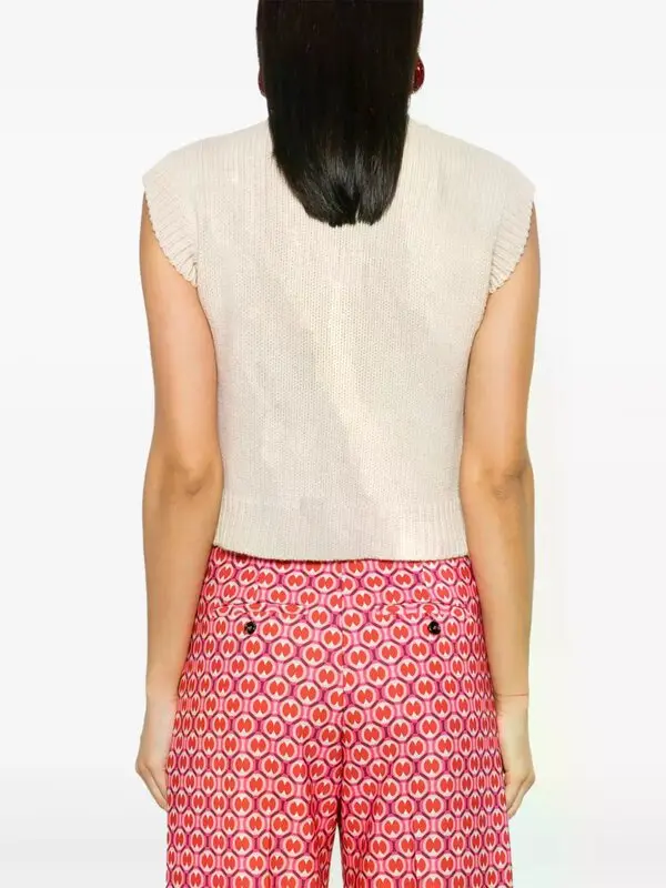 La DoubleJ Embroidered Knitted Vest