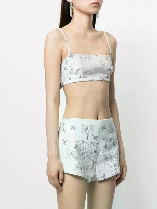 MACGRAW Abbey Printed Crop Top