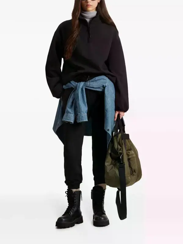 Woolrich Fleece Zipped Sweatshirt - Black