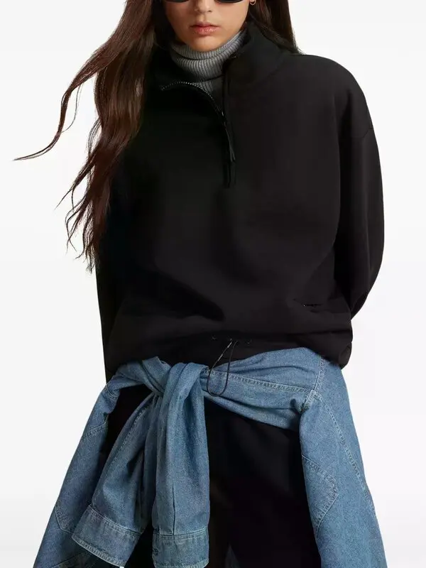 Woolrich Fleece Zipped Sweatshirt - Black