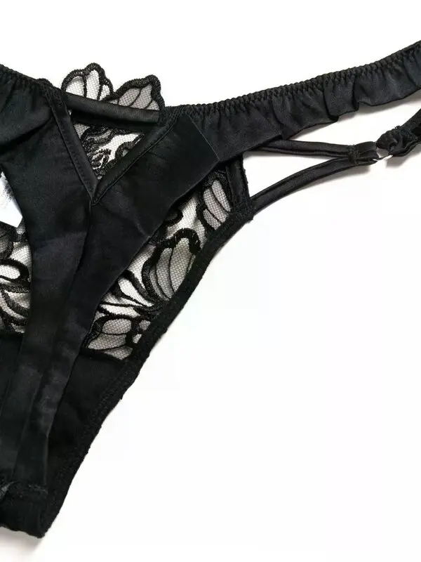 FLEUR DU MAL Whitney Embroidered Thong