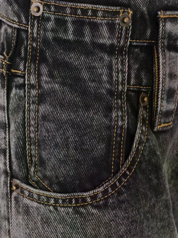 Vaquera Washed Wide-leg Jeans