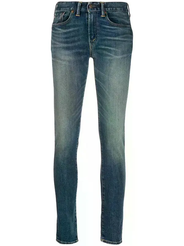 Ralph Lauren Stonewashed Skinny Jeans - Blue