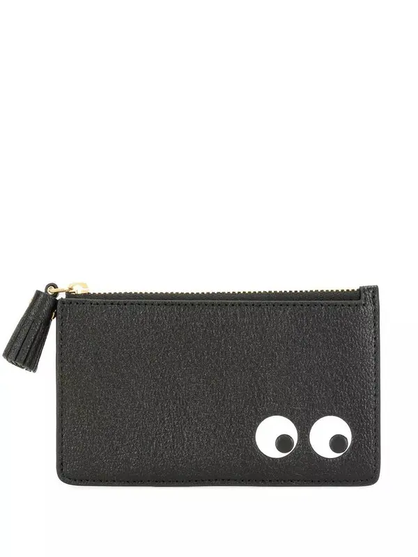ANYA HINDMARCH Eyes Zipped Card Case - Black