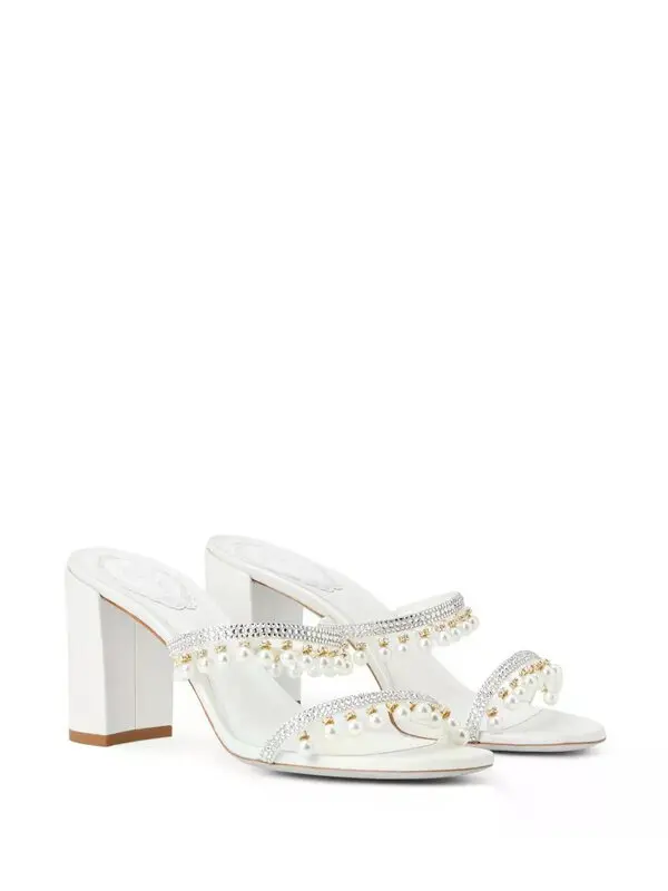 Rene Caovilla Embellished Chandelier Mules
