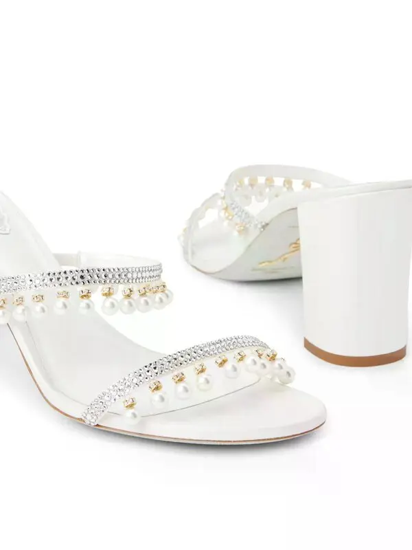 Rene Caovilla Embellished Chandelier Mules