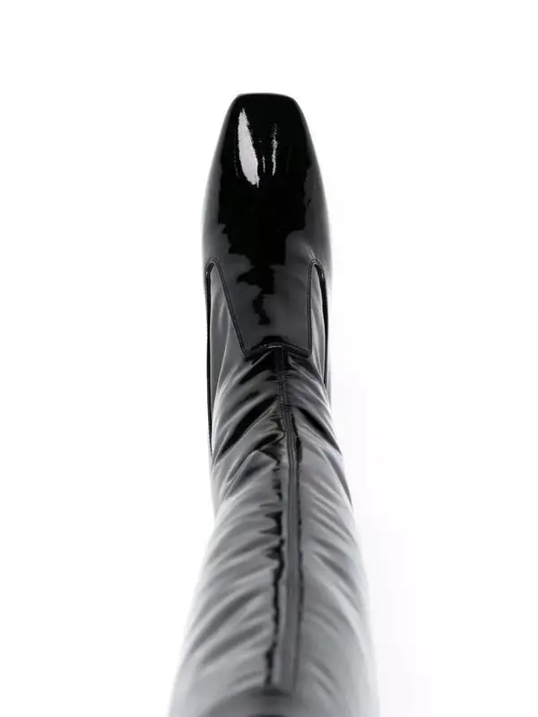Saint Laurent Elle Knee-high Patent Leather Boots
