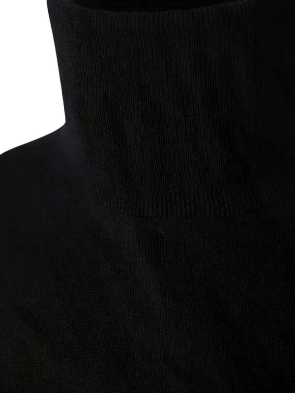 ZANONE Knitted Roll Neck Jumper - Black