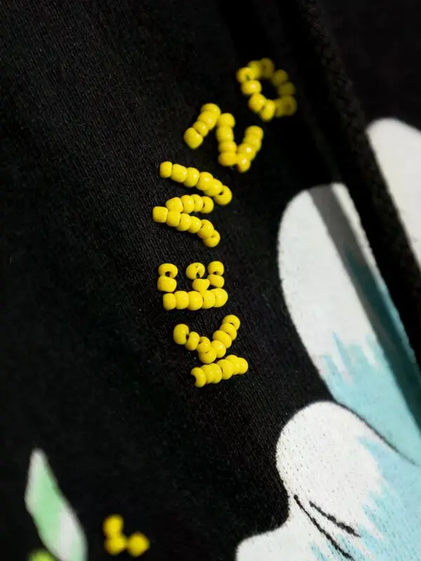 Kenzo Cotton Hoodie With Graphic Print