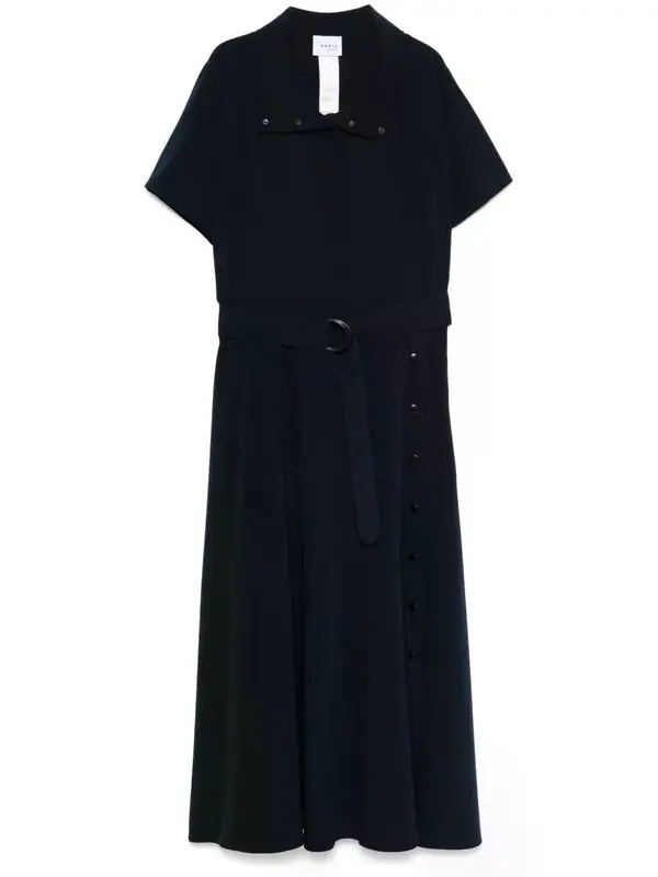 Akris Short-sleeve Midi Dress