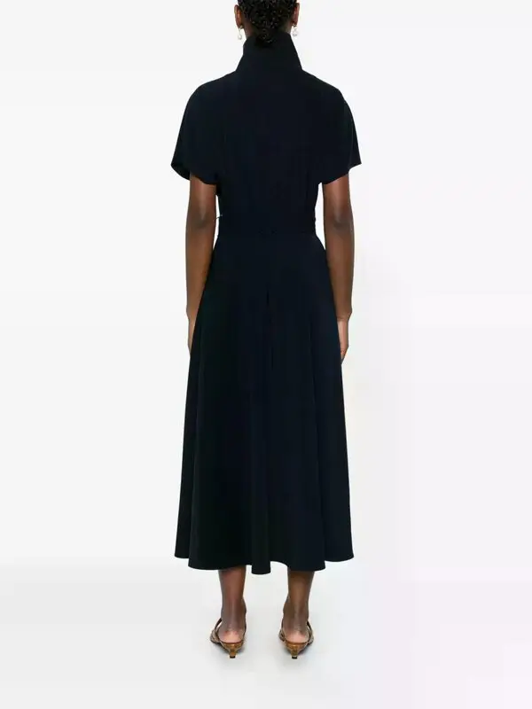 Akris Short-sleeve Midi Dress