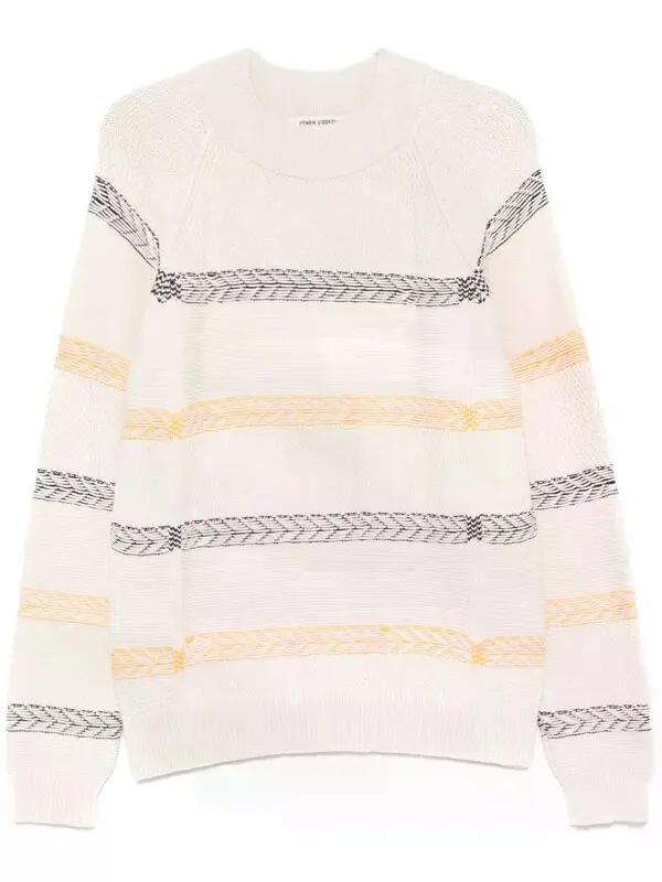Henrik Vibskov Striped Crew Neck Sweater - Neutrals