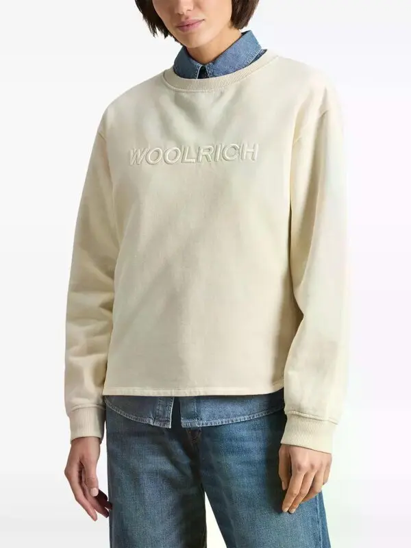 Woolrich Embroidered Logo Crew Neck Sweatshirt