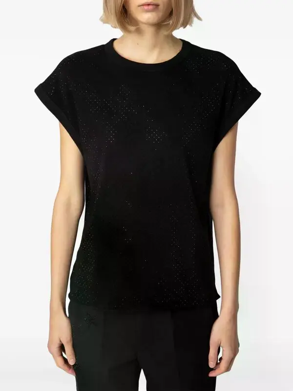 Zadig&Voltaire Cecilia Embellished T-shirt - Black