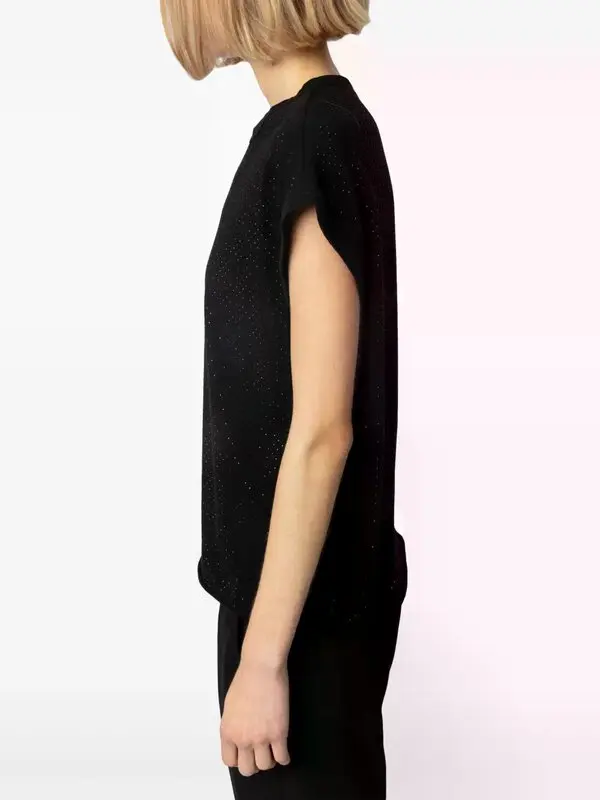 Zadig&Voltaire Cecilia Embellished T-shirt - Black