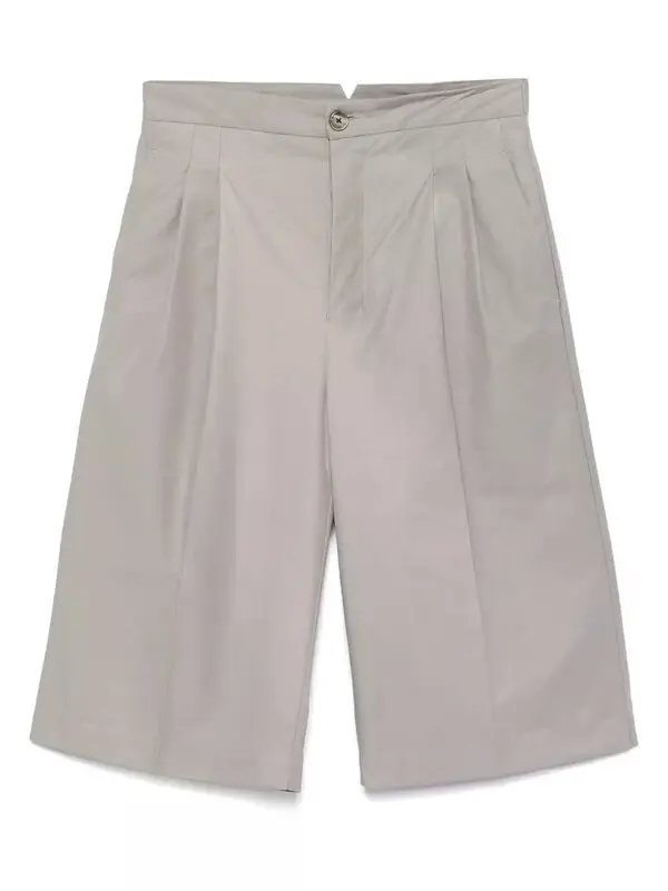 AMI Paris Pleated Detail Shorts