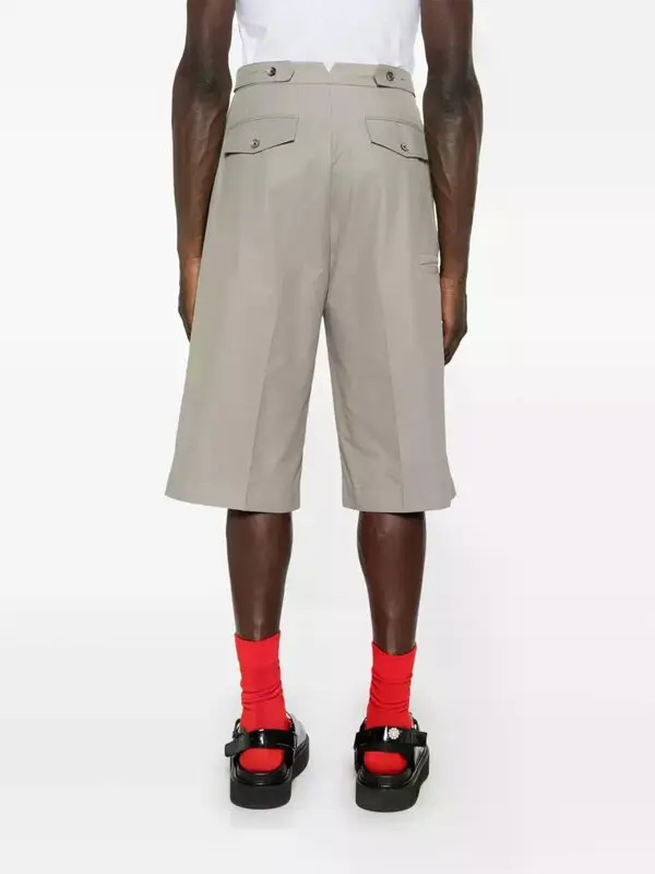 AMI Paris Pleated Detail Shorts