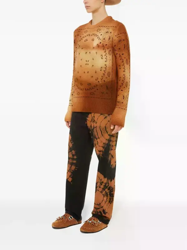 Alanui Paisley Knit Virgin Wool Jumper