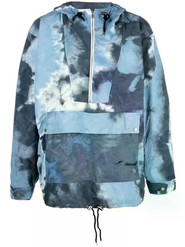 CHILDREN OF THE DISCORDANCE Tie-dye Print Hooded Jacket - Blue