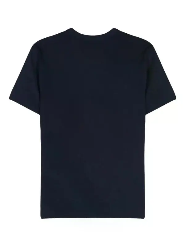 Play Comme Des Garcon Heart Patch Cotton T-shirt - Blue