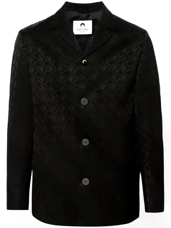 MARINE SERRE Moon Diamant-jacquard Blazer