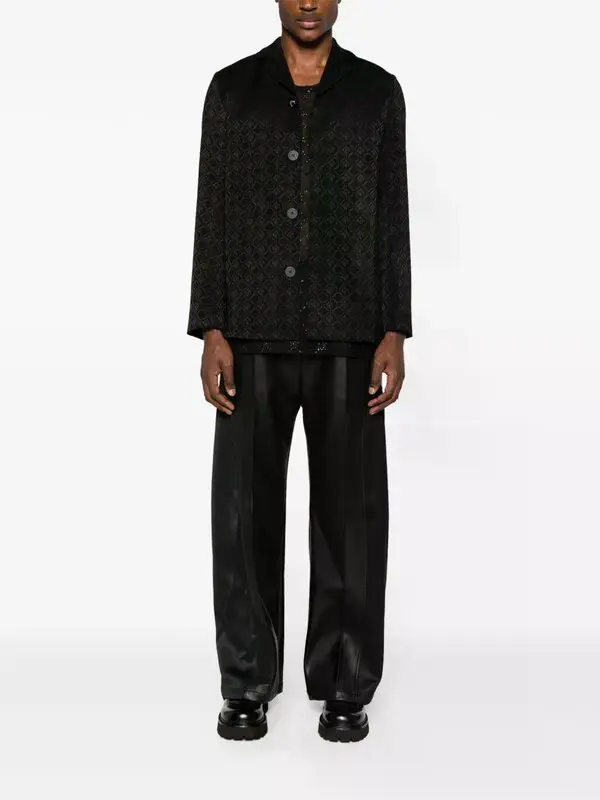 MARINE SERRE Moon Diamant-jacquard Blazer