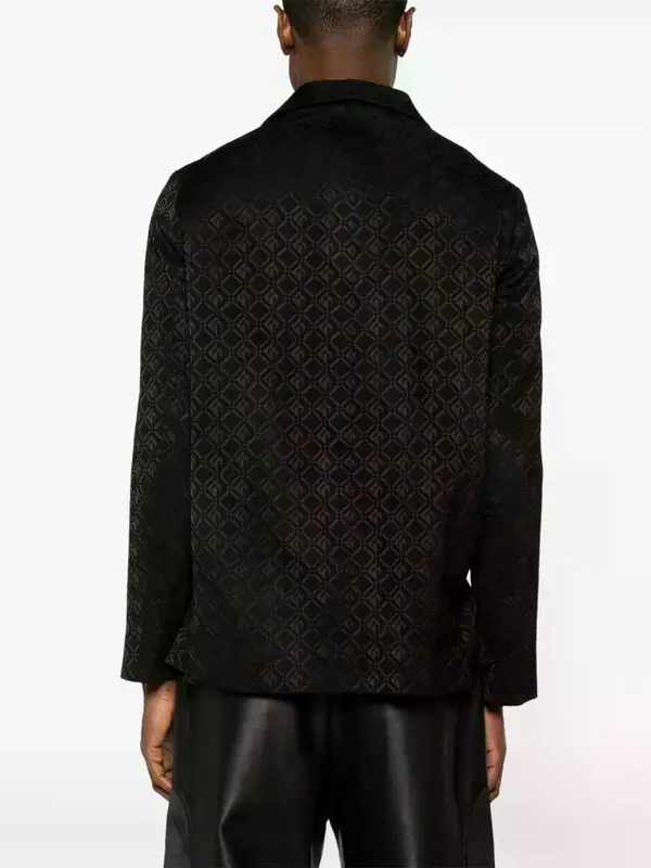 MARINE SERRE Moon Diamant-jacquard Blazer