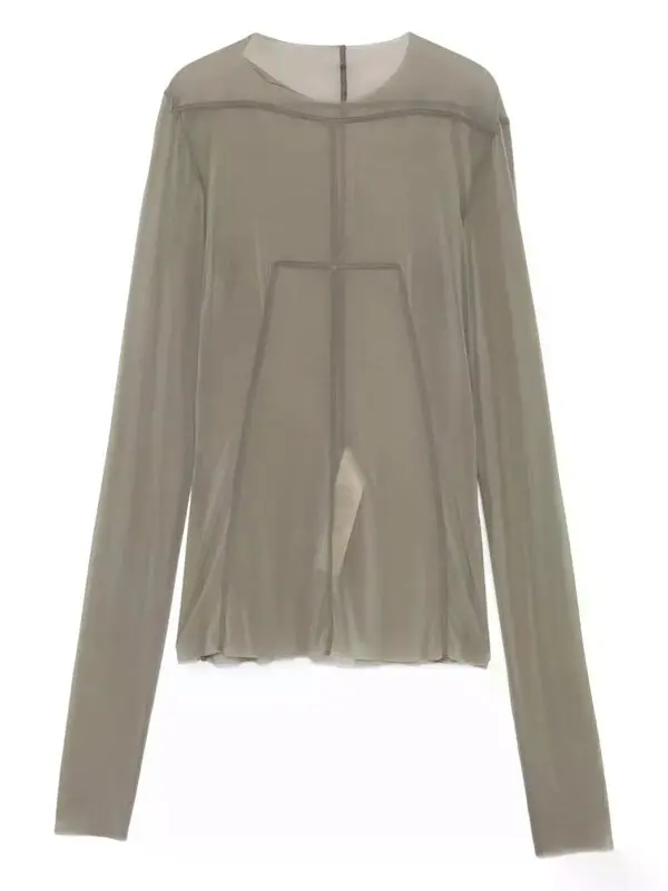 Rick Owens Lido Top Long Sleeve Crew Neck