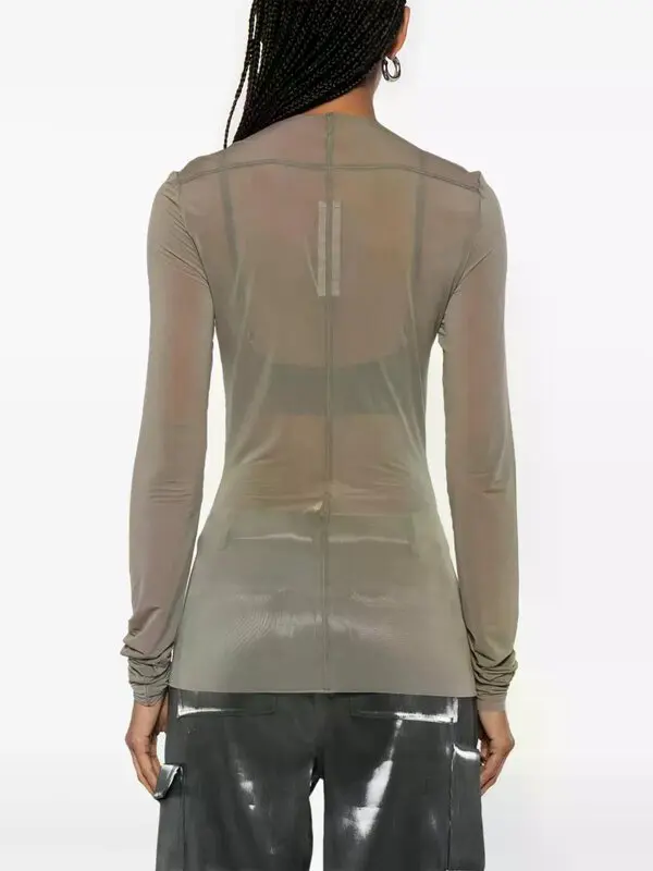 Rick Owens Lido Top Long Sleeve Crew Neck
