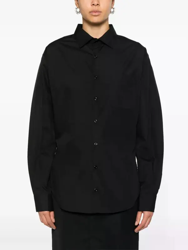 BETTTER Asymmetric Poplin Shirt