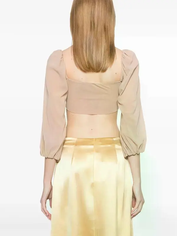 Philosophy Di Lorenzo Serafini Sweetheart Neck Draped Front Tie Blouse
