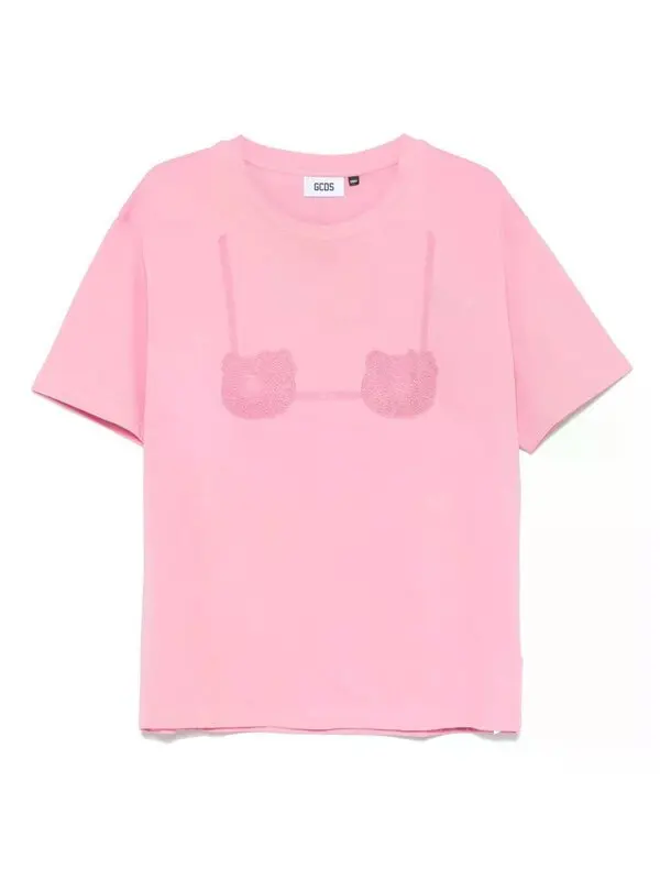 Gcds X Hello Kitty Printed Bra T-shirt - Pink