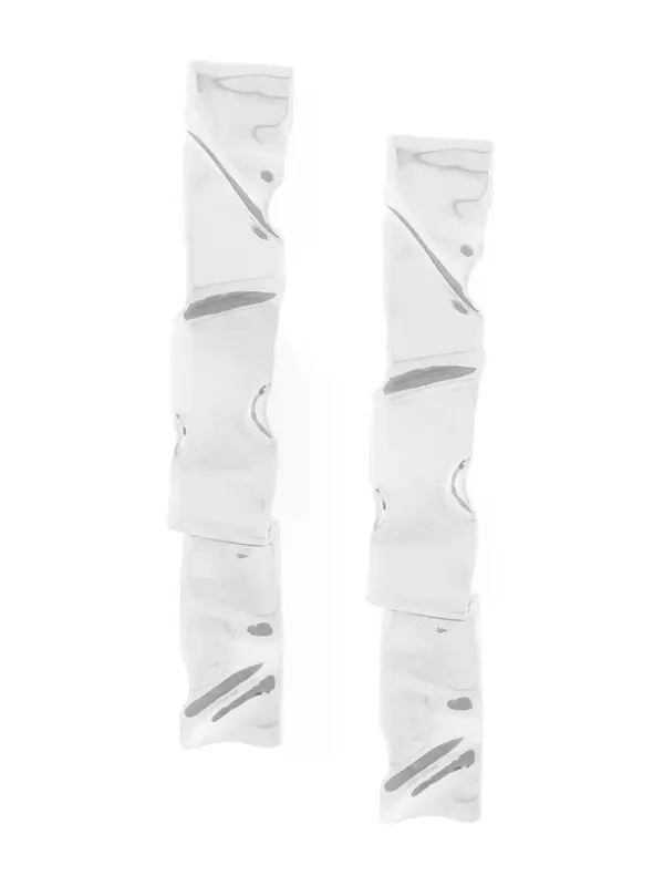 COUP DE COEUR Wave Drop Earrings - Silver