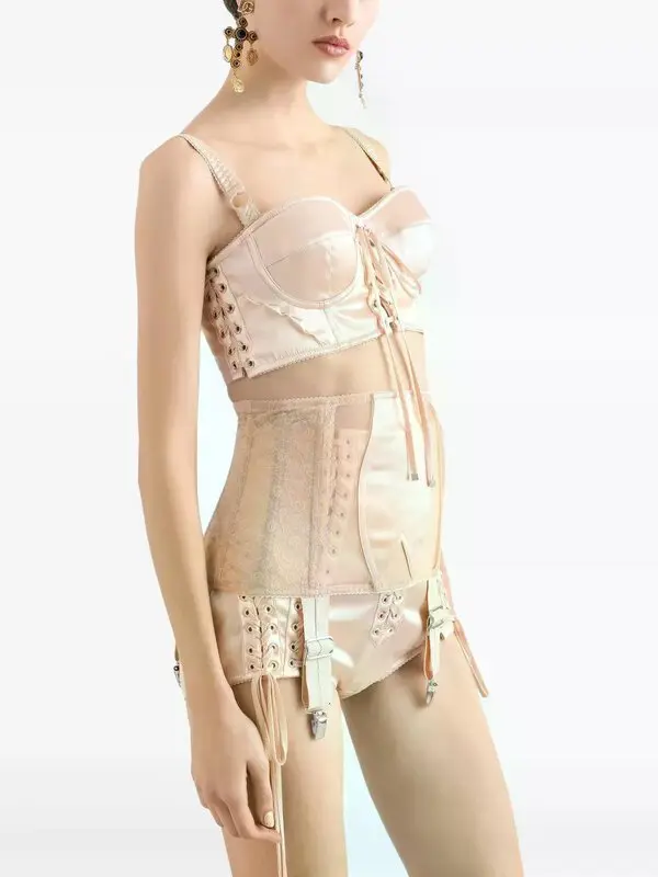 Dolce & Gabbana Lace-up Satin Corset